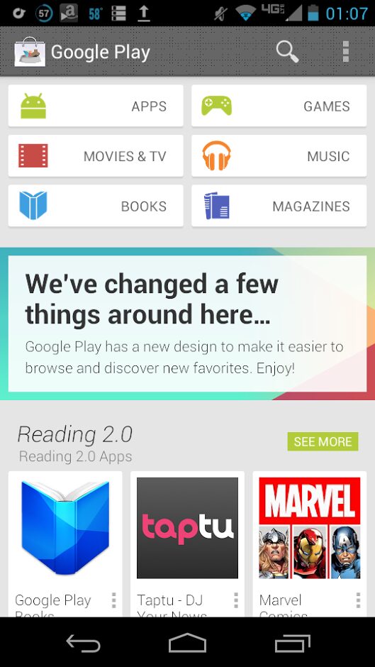 Google Play Store 4.0 sur smartphone en image ! – DroidSoft